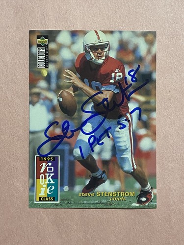 Steve Stenstrom 1995 Upper Deck Collectors Choice Rookie RC IP Auto ...