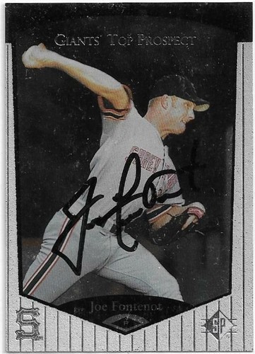 JOE FONTENOT Autographed Signed 1998 UD SP Baseball card San Francisco ...