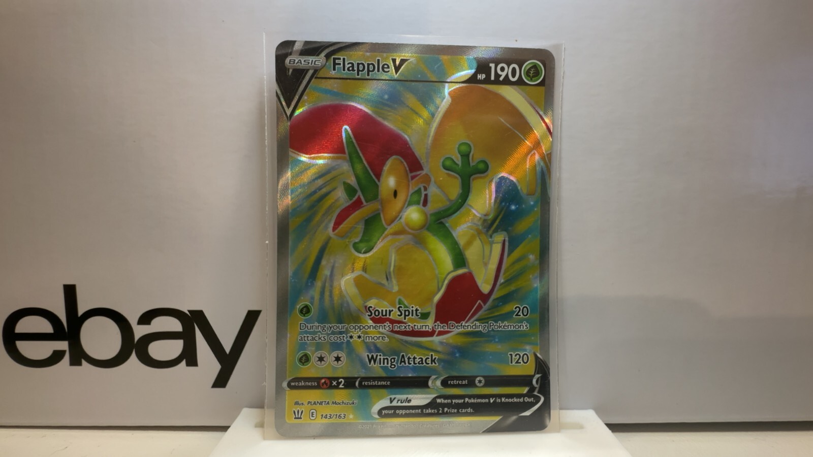 Flapple V 143/163 - Battle Styles - Full Art Holo Pokemon Card - Near ...