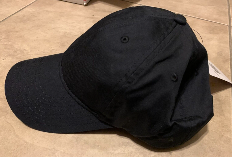 Nike Dri-Fit Heritage-86 Golf Black w/ White Swoosh Blank Hat Cap NEW w ...