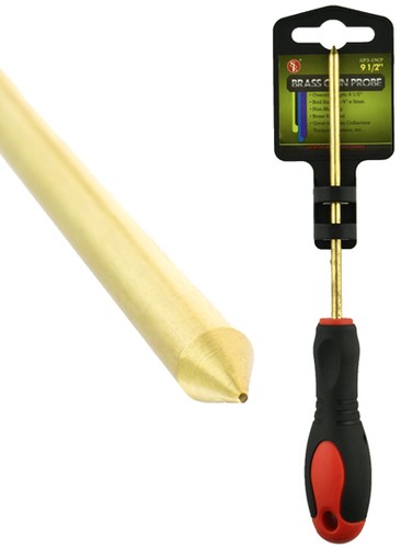 9.5" Brass Coin Probe Metal Gold Panning Prospecting Detecting Treasure ...