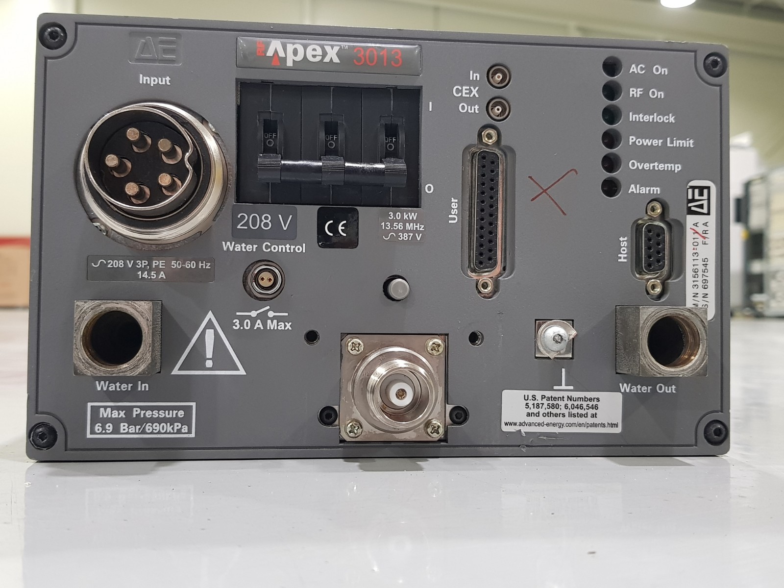 AE Advanced Energy APEX-3013 M/N 3156113-011 A | eBay