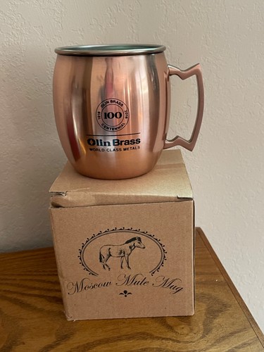 Olin Brass World Class Metals Centennial 100 Years Moscow Mule Mug New ...