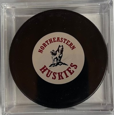 NORTHEASTERN UNIVERSITY HUSKIES NCAA OFFICIAL GAME HOCKEY EAST PUCK ...