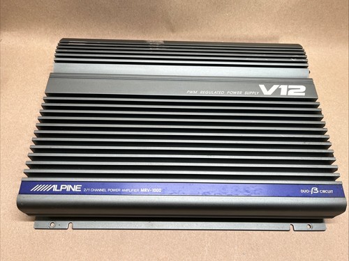 Alpine MRV-1000 V12 Car Stereo Amp Power Amplifier Max 1000W Old School ...