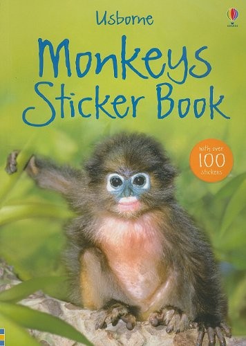 USBORNE MONKEYS STICKER BOOK (USBORNE STICKER BOOKS) By Laura Howell ...