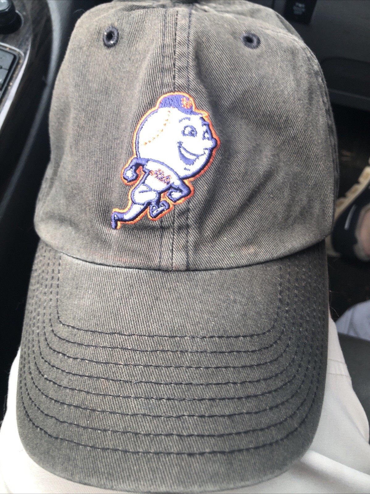 New York Mets Mr Mets Large Hat Cap Retro Baseball Franchise ...