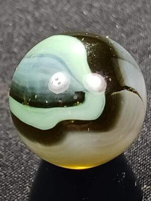 Master Marble .55" Turquoise White Brushed Patch Near Mint Serious ...
