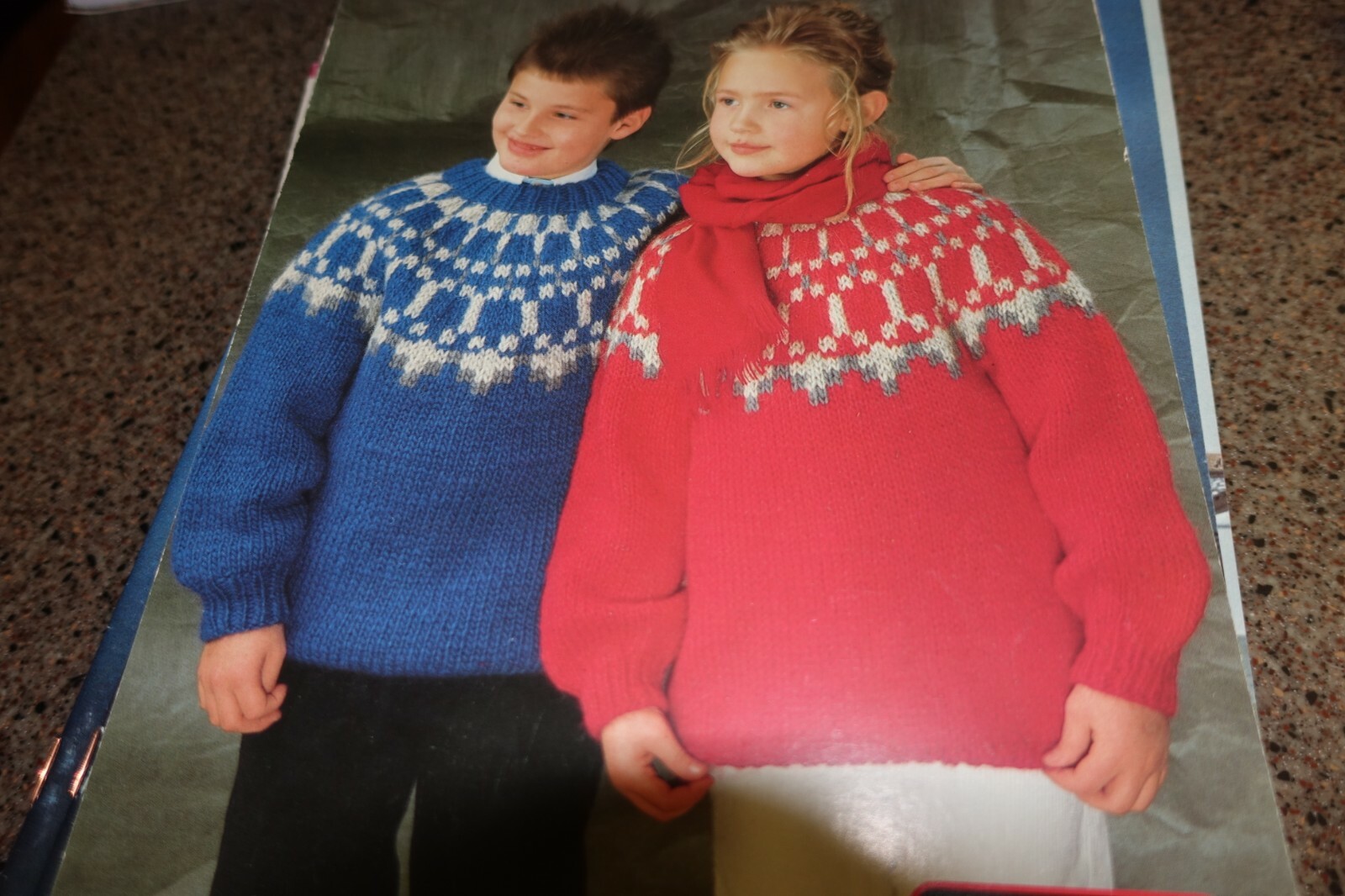 Samband of Iceland Knitting Pattern 124 Yoke Sweaters 24-32 Kids | eBay