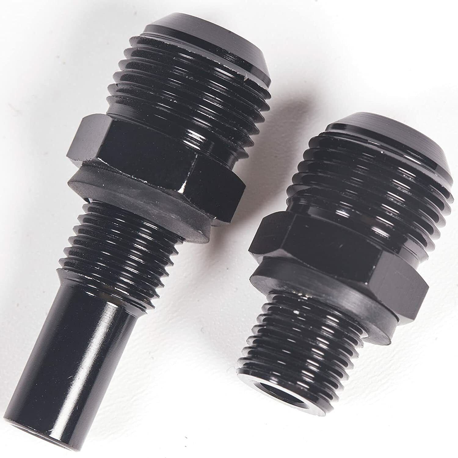 AN8 8AN x 1/4NPS Transmission Oil Cooler Adapter Fittings For GM 1997 ...