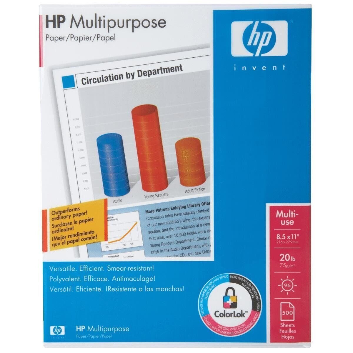 HP 500 Multi-Purpose Paper 764025930000 | eBay