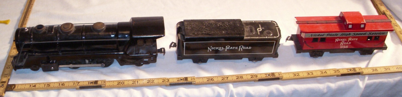 MARX STREAM LINE STEAM TYPE ELECTRIC 3 PIECE TRAIN SET 1000 BOXED 1930s ...