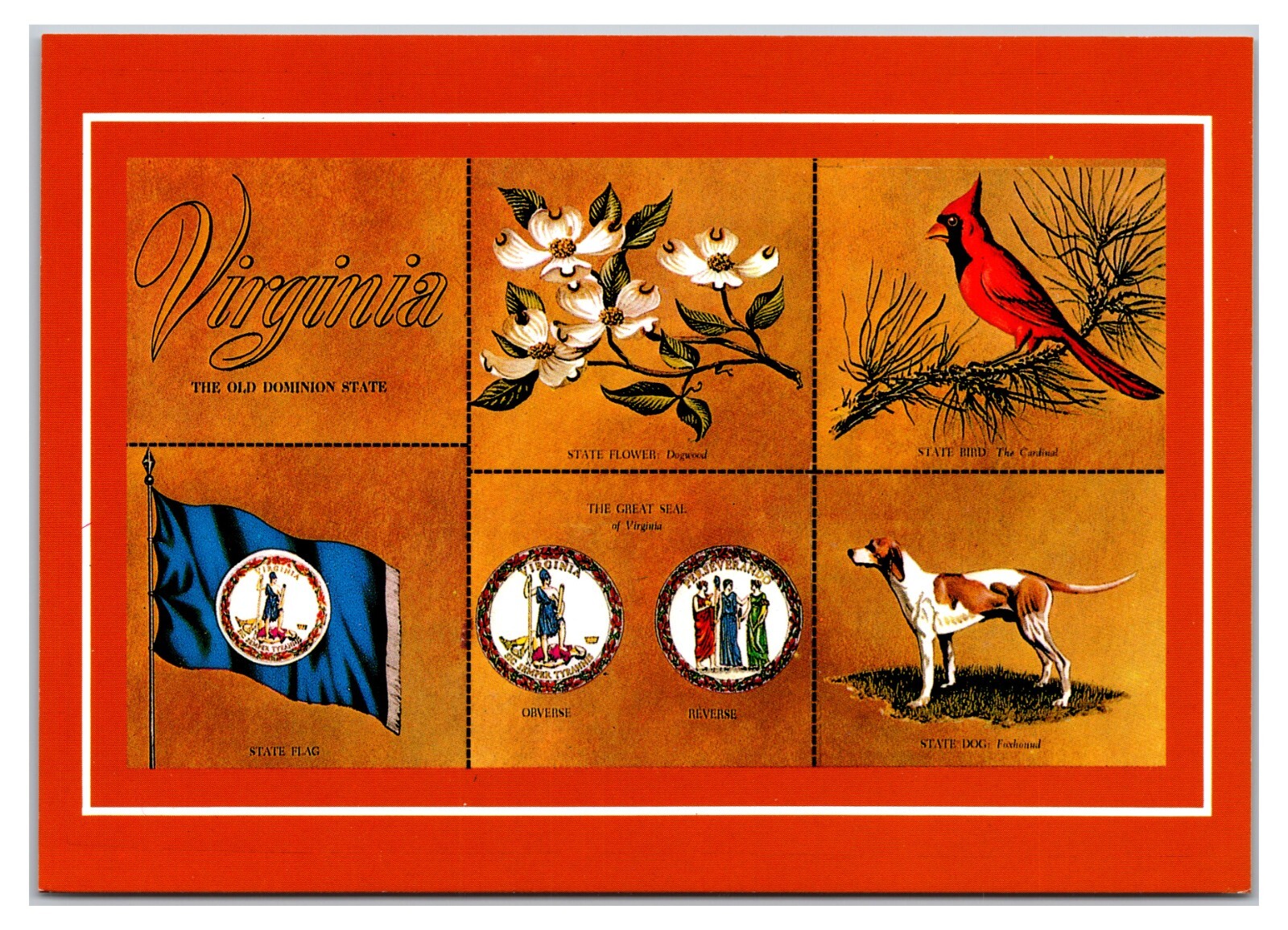 Vintage 1990s - State Items of Virginia - Postcard (UnPosted) | eBay