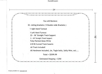 G Scale Train Wall Hanger KIT! Tfuest Design Use W/ Lionel LGB USA MTH ...