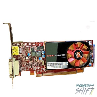 ATi FirePro 3D Graphics V3800 PCIe 512MB DVI DP Graphics Card 608528 ...