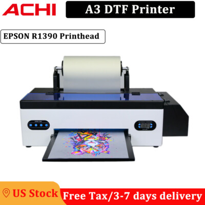 A3 DTF Epson 1390 Printer Direct to Film Inkjet DIY T-shirt Printer for Business | eBay