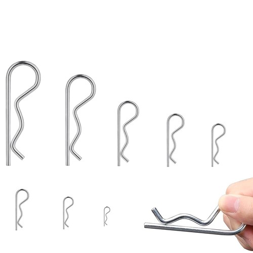 R-Shape Clips Cotter Pins kit Fastener Clip pin For Car Motorcycle R ...