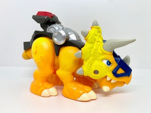 Hasbro Playskool Heroes Chomp Squad Dinosaur Officer Lockup Triceratops ...