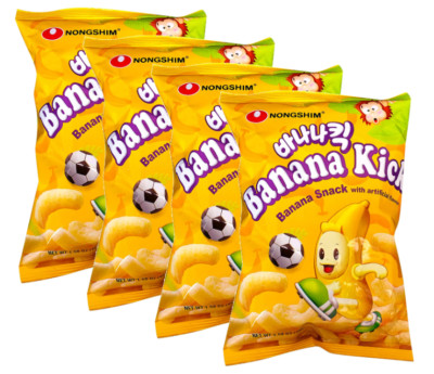 4 Pack - NONGSHIM Banana Kick Snack 1.58 oz | eBay