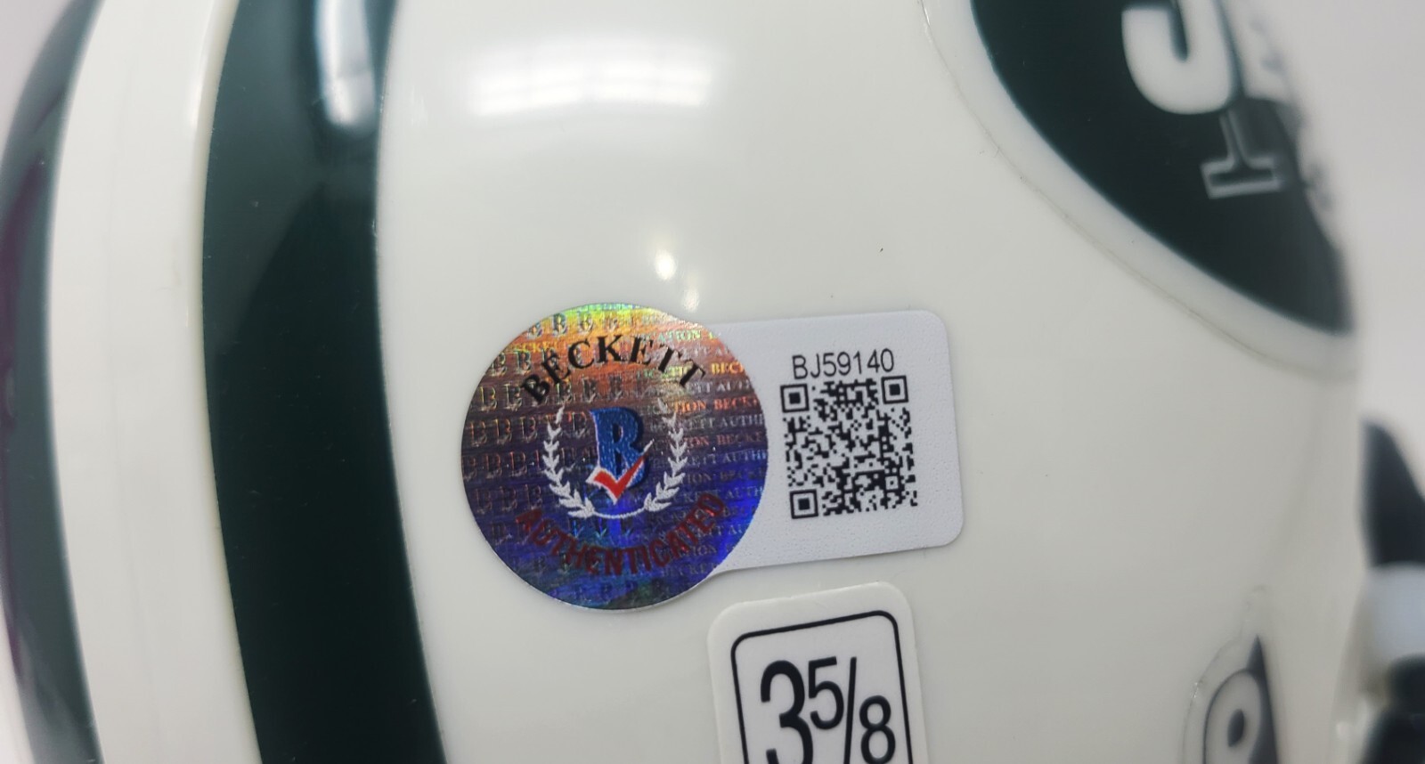 DON MAYNARD Signed Mini Helmet New York Jets 1987 HOF Beckett BAS # ...