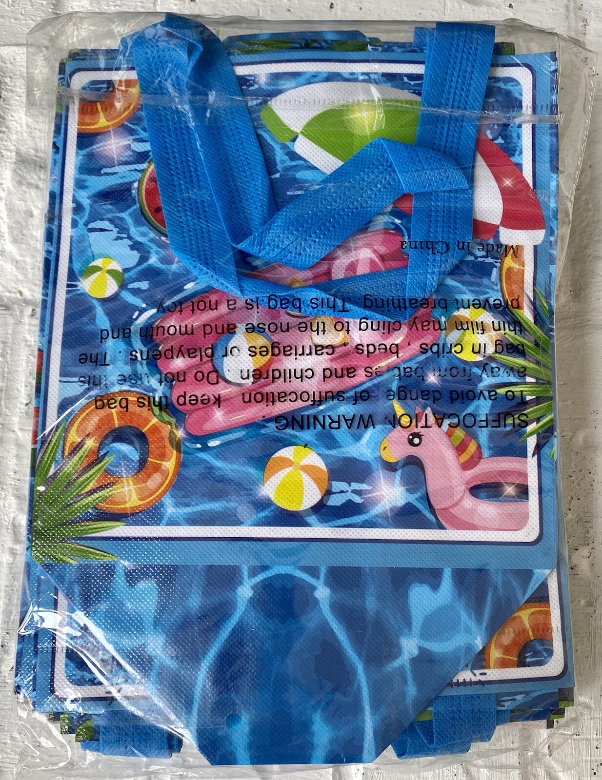 12Pcs Pool Party Favors Gift Bags Summer Beach Swimming Pool Theme. | eBay