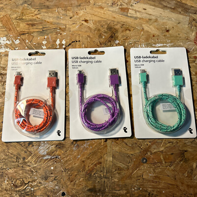 3 Cables Micro Usb 1,20m | eBay