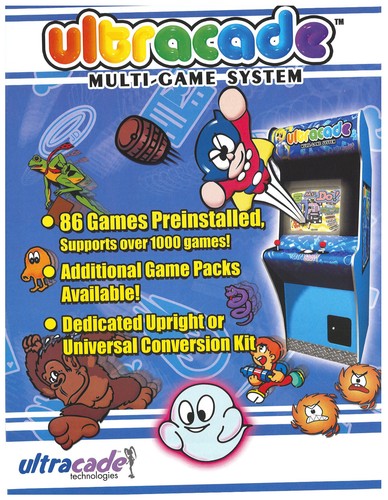 Ultracade Multi-Game System Video Arcade Flyer / Brochure / Ad | eBay