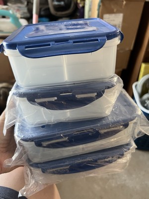 Lock N Lock Storage Containers Blue Denim Lids | eBay