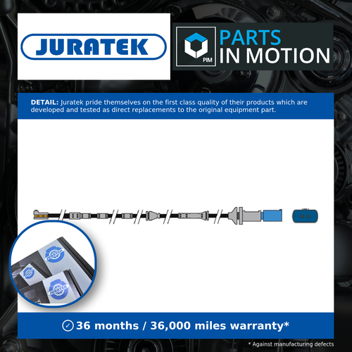 Brake Pad Wear Indicator Sensor Rear JCW343 Juratek Warning Contact ...