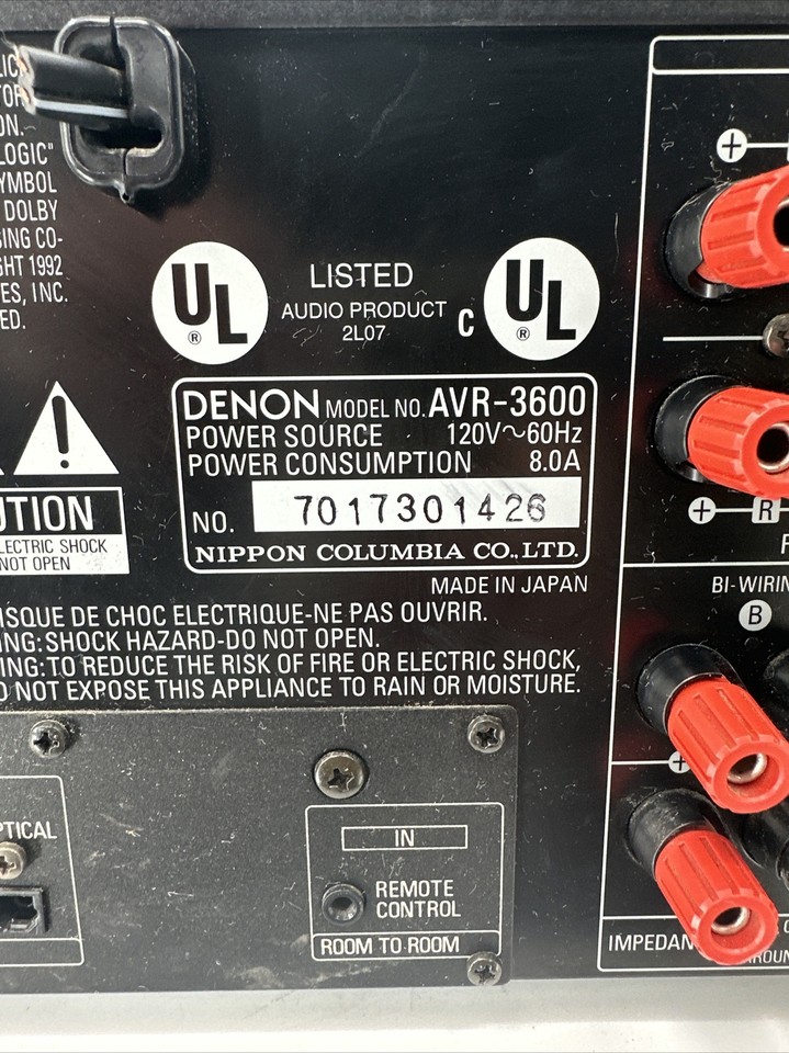 Denon AVR 3600 5.1 Channel 700 Watt Receiver AS-IS EB-13072 | eBay
