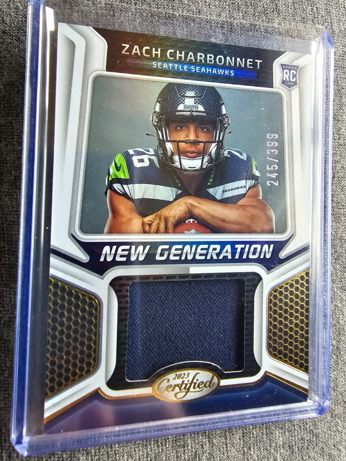 2023 Panini Certified Zach Charbonnet New Generation Rookie Patch /399 ...