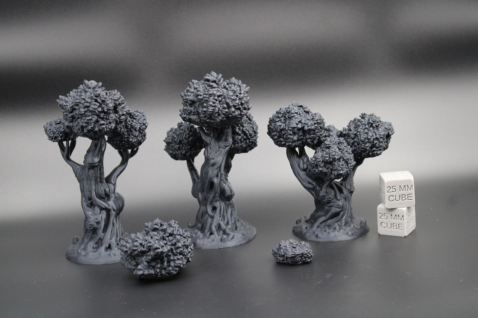 Tabletop Terrain Modular Tree Shrub Scatter Dnd RPG Wargame Skirmish ...