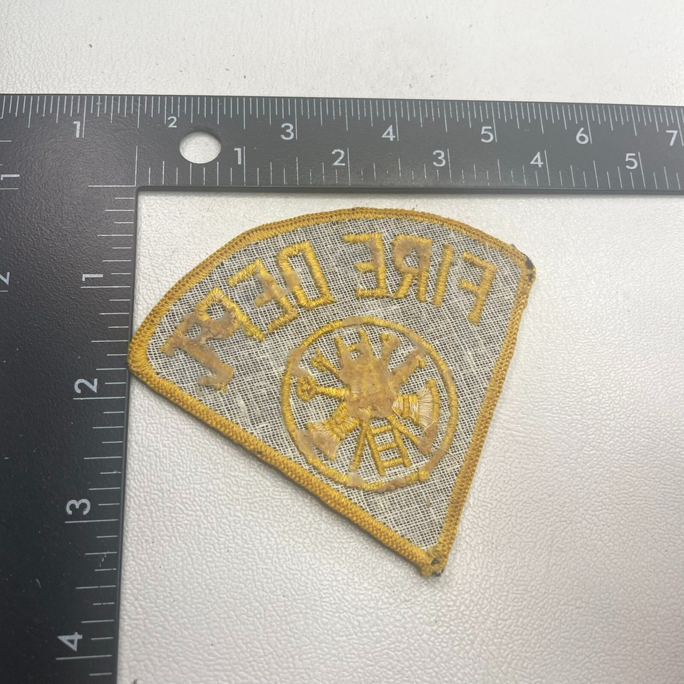 Vintage Generic Fire Department Patch C28W | eBay