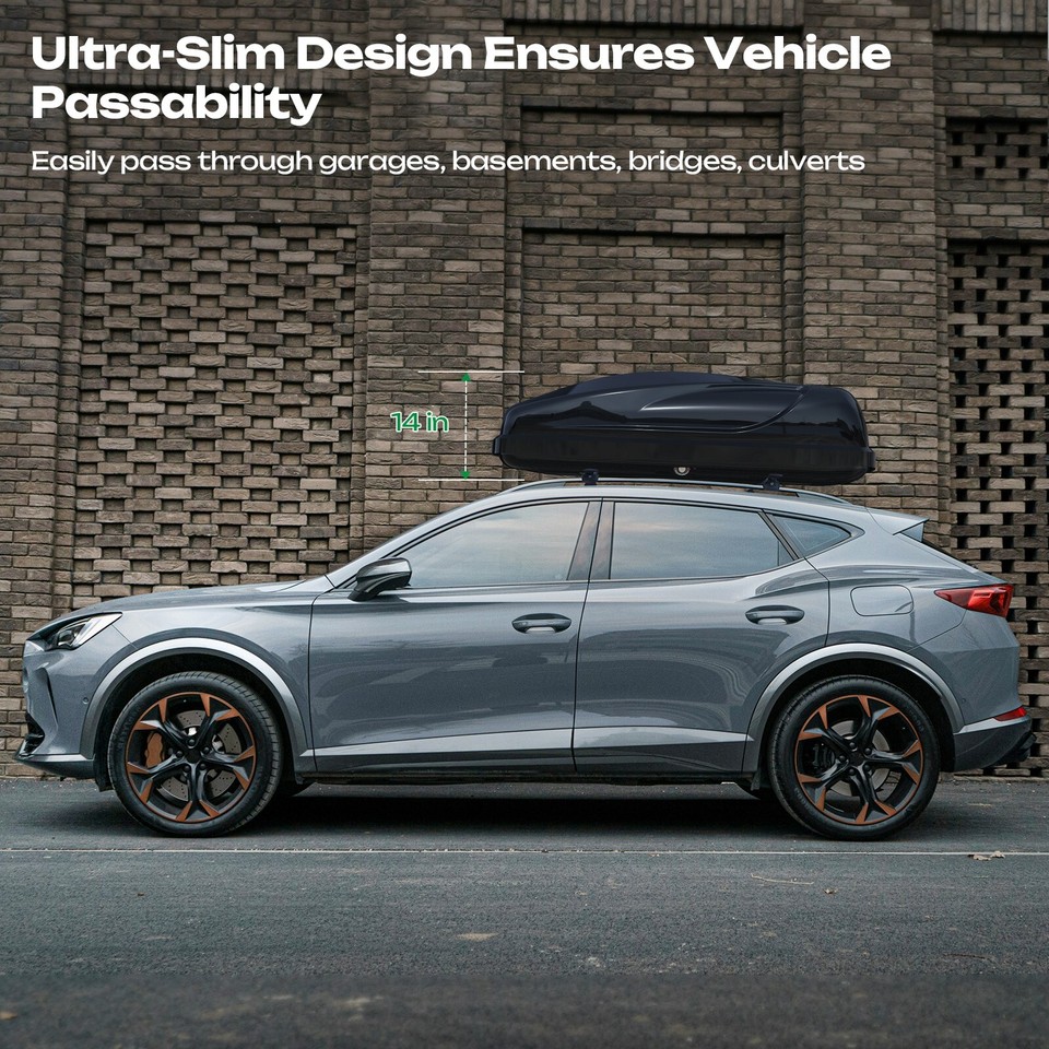 Waterproof Rooftop Cargo Box Car Top Cargo Carrier Roof Mount Storage ...