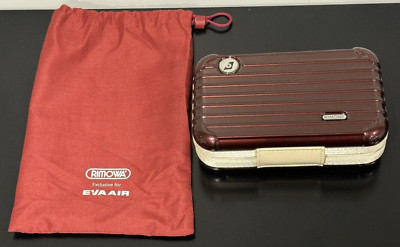 Eva Air Rimowa Hard Case Travel Toiletry Amenity Kit - Burgundy Ruby ...