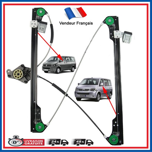 Mécanisme Lève Vitre Avant Gauche pour Multivan Caravelle T5 ...