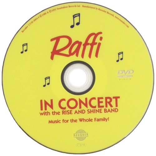 Raffi in Concert with the Rise and Shine Band (DVD, 2005) for sale ...