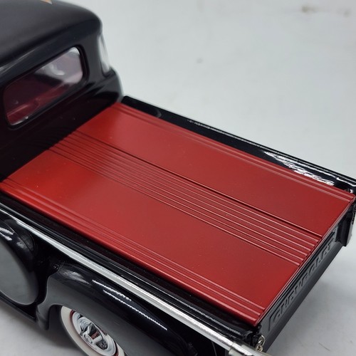 Danbury Mint 1953 Chevy Custom Pickup 1/24 Black W Flames W Box VHTF NO ...