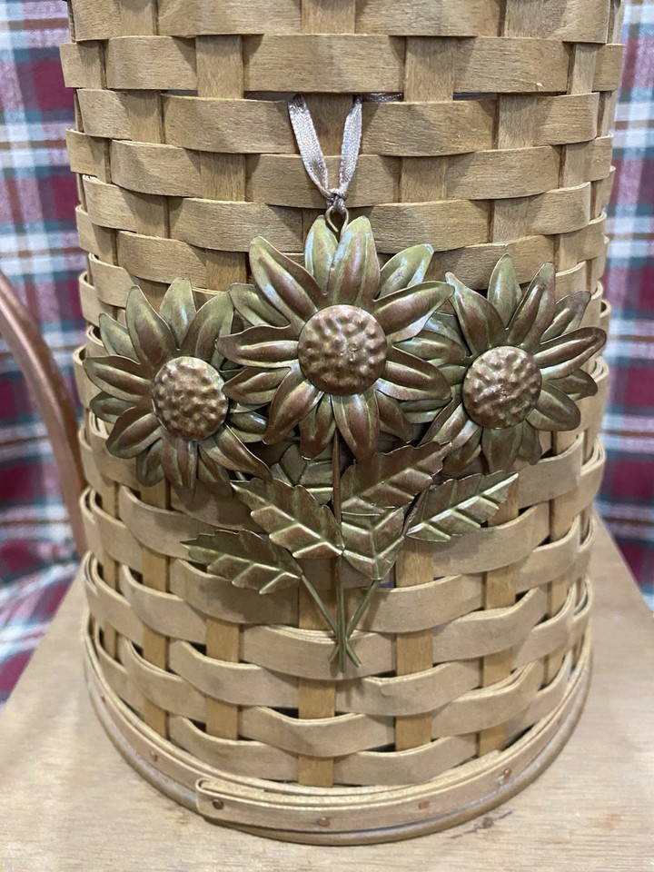 Longaberger 2006 Basket Pitcher Copper Handle/Spout With Protector Tie ...