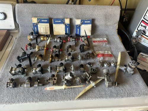 Vintage Cox Powered Motor Engine Lot Airplane Engines Rc Motors Tether ...