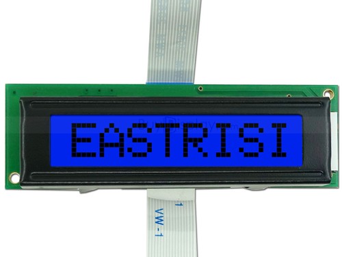 Blue 8x1 Display LCD Character Module w/Tutorial,HD44780,FFC Connection ...