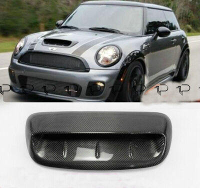 2007-2014 Mini Cooper S R56 Carbon Fiber Hood Bonnet Scoop Vent Cover ...