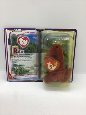 Rex the Tyrannosaurus Rex - Ty Beanie Baby - McDonald’s Collectible ...