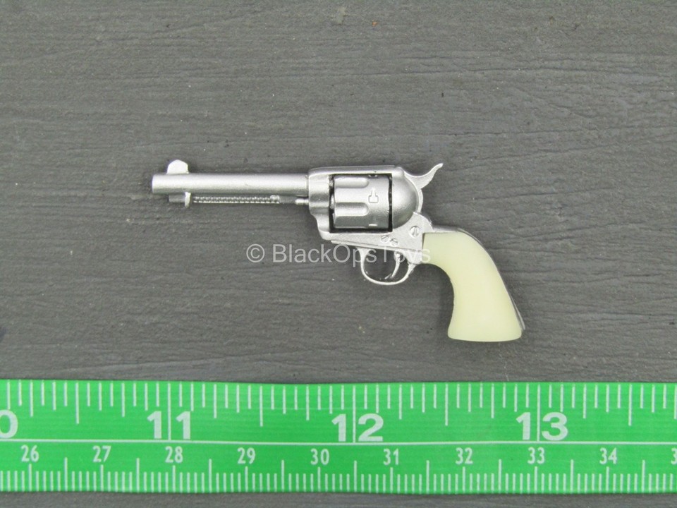 1/6 Scale Toy Western Set - Silver Colt .45 Peacemaker w/Bone Grip | eBay