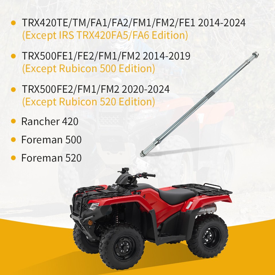 Rear Axle Shaft For Honda Foreman 520 TRX520FE2/TRX520FM1/TRX520FM2 2020-2024 | eBay