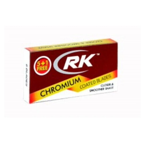 RK new Improved Chromium Coated Shaving Razor Blades Double Edges For ...