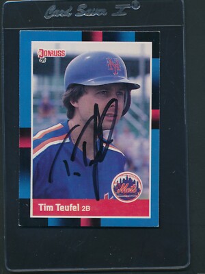 1988 Donruss #648 Tim Teufel Mets Signed Auto *C4266 | eBay