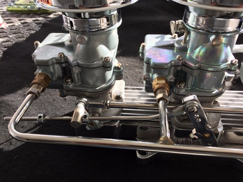 VINTAGE SPEED STROMBERG 97 3 x 2 CARB TO 4 V ADAPTER SET TRI POWER HOT ...