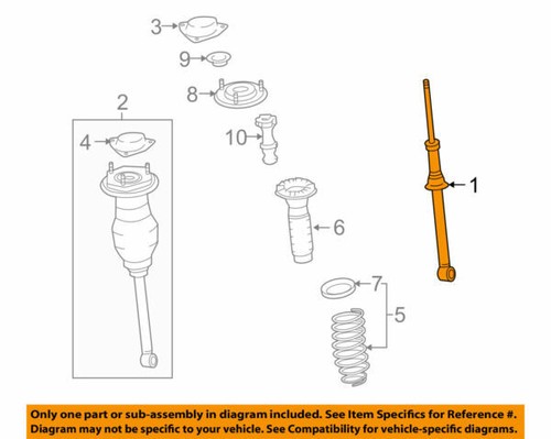 48530-59855 Toyota Absorber assy, shock, rear rh 4853059855, New ...