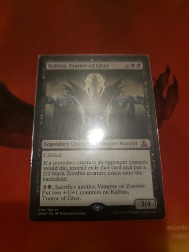 MTG Kalitas, Traitor of Ghet 86/184 Oath of the Gatewatch Mythic Rare ...